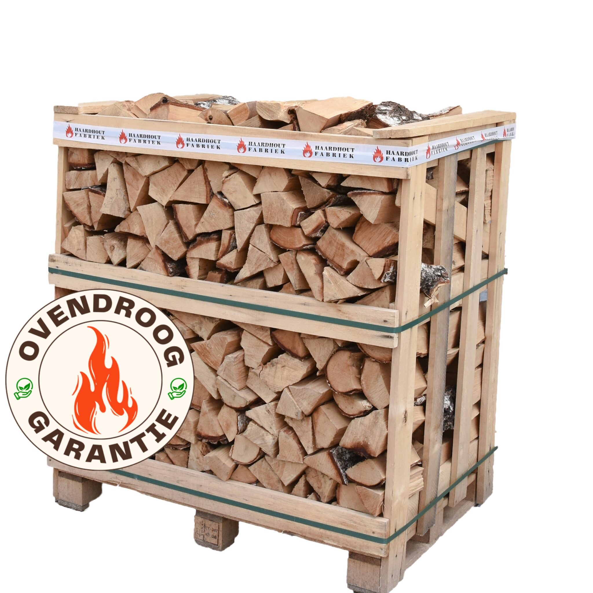 Berken haardhout halve pallet - Haardhout Fabriek